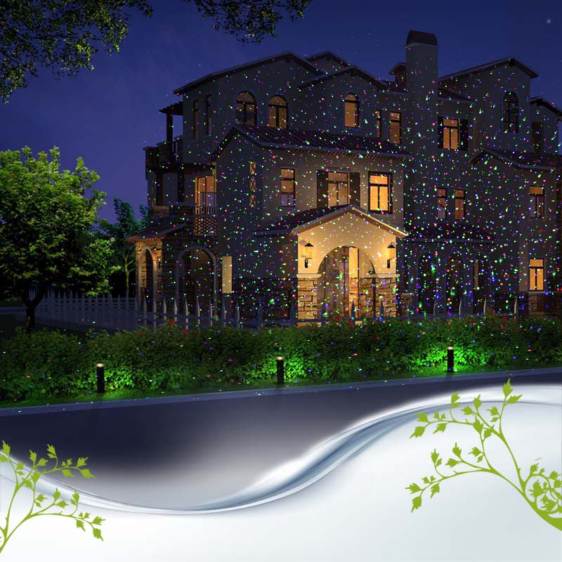 Holographic Christmas Flood Lights Christmas Lights: Indoor & Outdoor